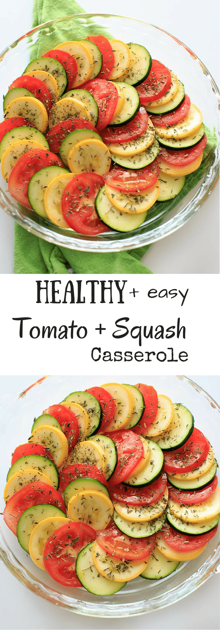 Healthy Squash and Tomato Casserole - vegan and gluten-free