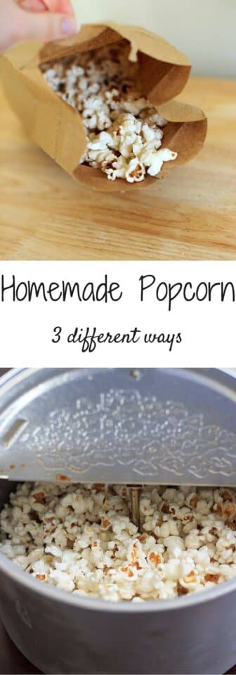 How to Make Homemade Popcorn - Stovetop and Microwave versions