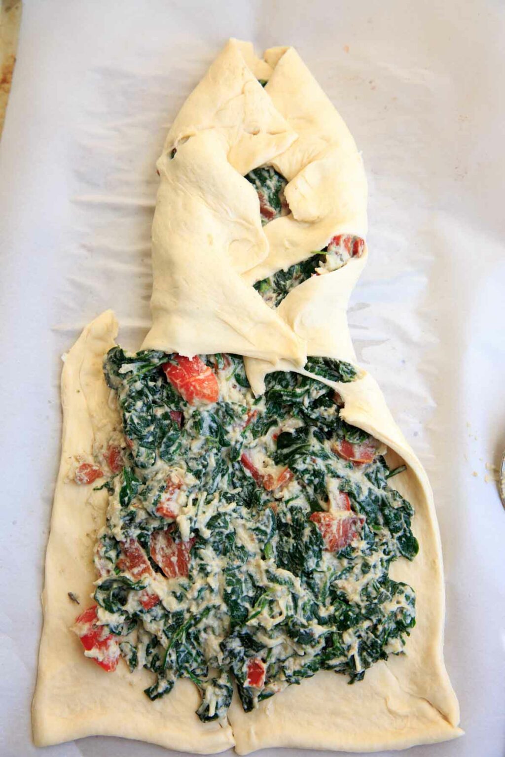 Spinach Ricotta Crescent Wrap - Meatless Dinner or App