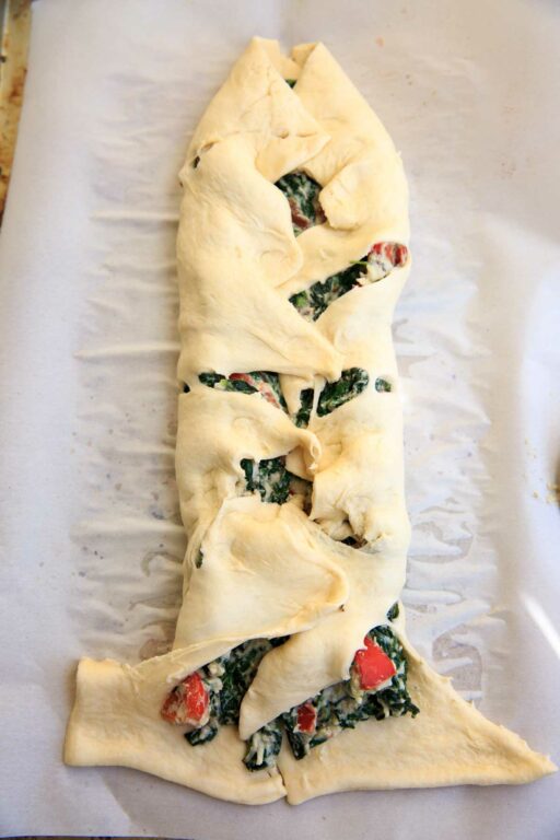 Spinach Ricotta Crescent Wrap - Meatless Dinner or App