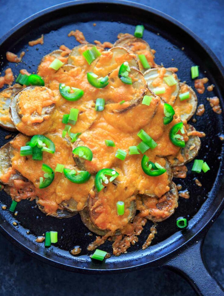 Irish Pub Potato Nachos - Gluten-Free Appetizer from Trial and Eater