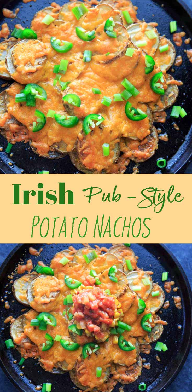 Irish Pub Potato Nachos - Gluten-Free Appetizer from Trial and Eater