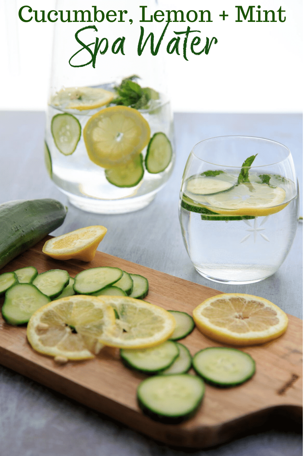 Cucumber, Lemon + Mint Spa Water - Trial and Eater