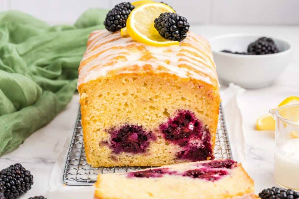 Lemon Blackberry Bread - Trial and Eater