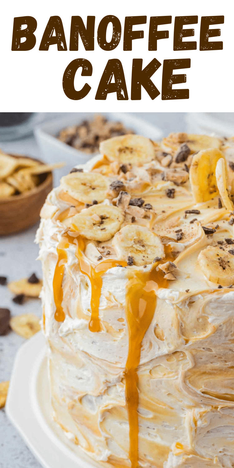 Banoffee Cake (Banana Toffee Cake)