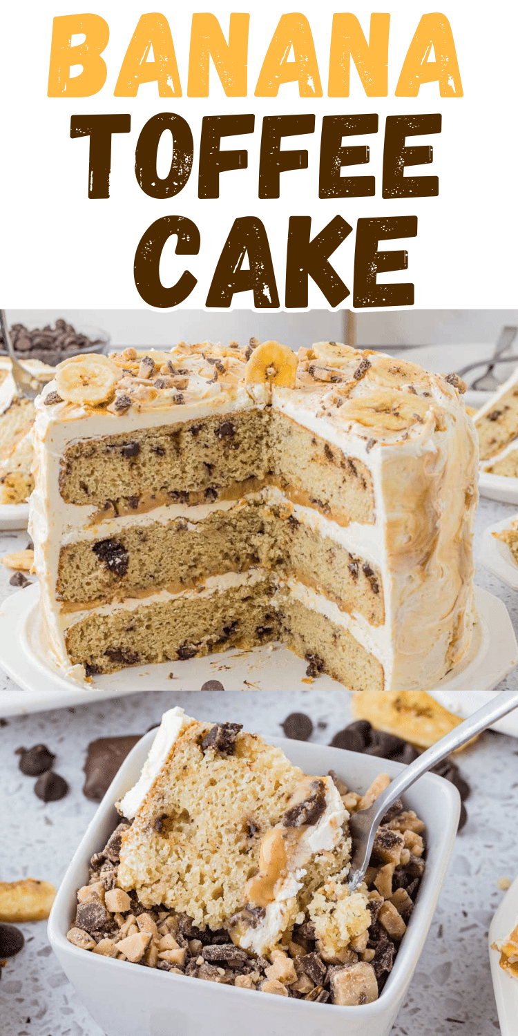 Banoffee Cake (Banana Toffee Cake)